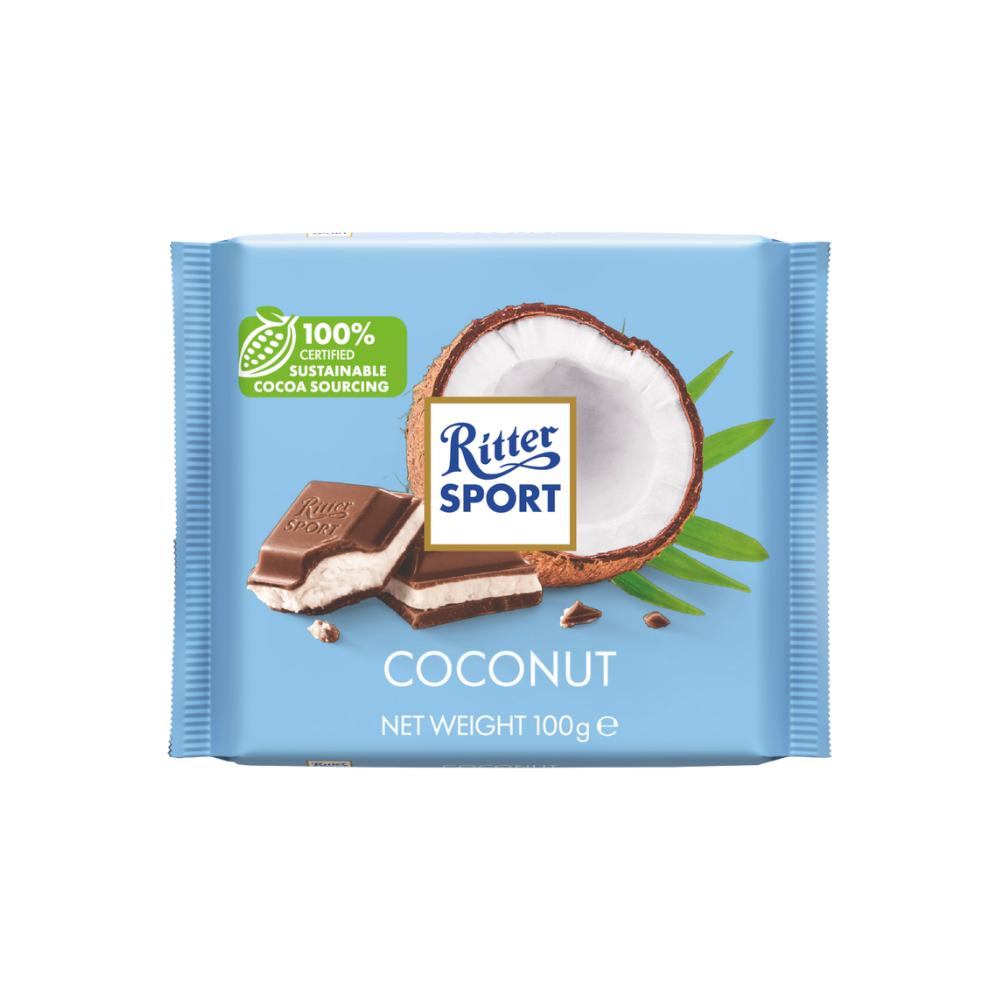 RITTER SPORT COCONUT 100G – RJ's Mart