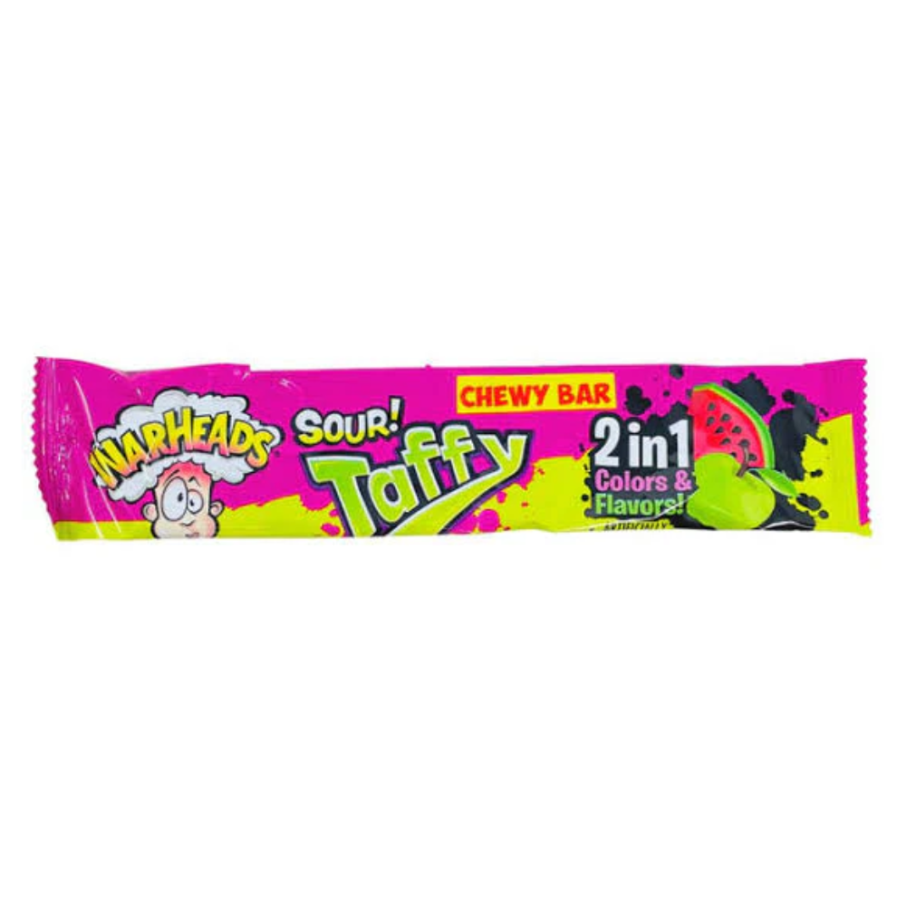 WARHEADS 2 IN 1 ORIGINAL TAFFY 42G – RJ's Mart
