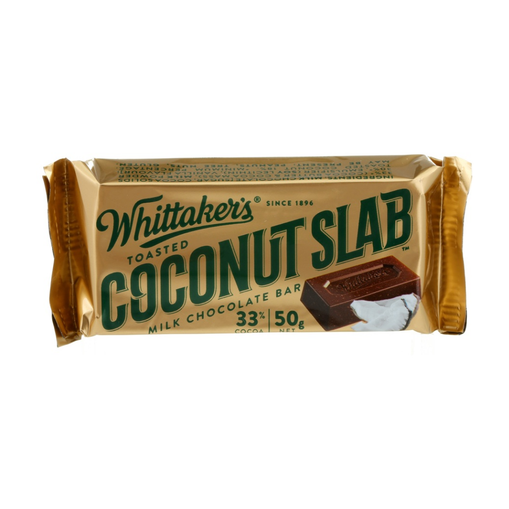 WHITTAKER'S BAR COCONUT SLAB 50G – RJ's Mart